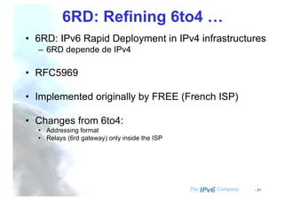 IPv6 Transition & Deployment, including IPv6-only in cellular and ...