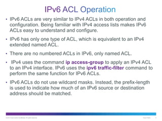 IPv6 ACL | PPT