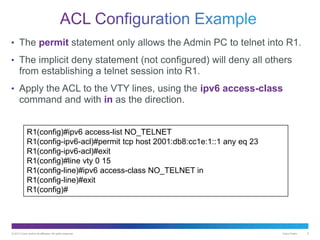 IPv6 ACL | PPT