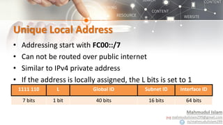 IPv6 address Details | PPT