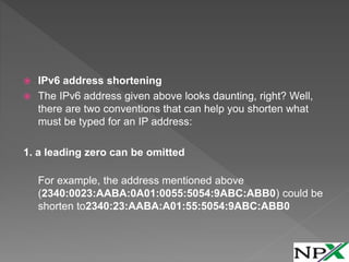 IPv6 Address Format | PPTX