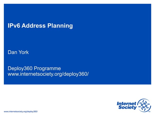 IPv6 Address Planning | PDF