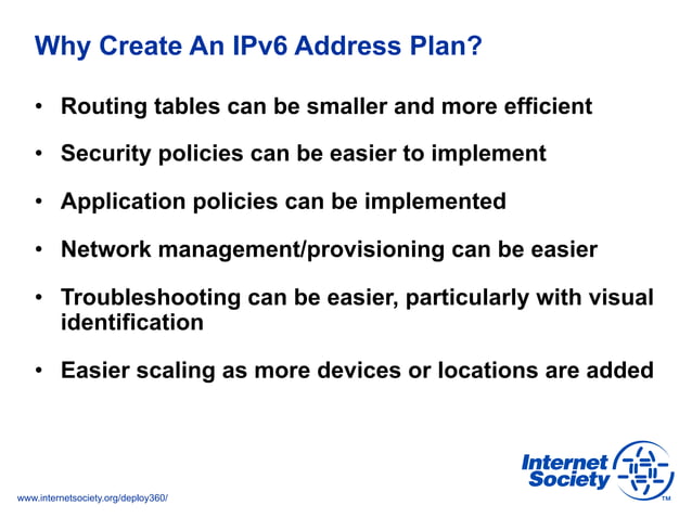 IPv6 Address Planning | PPT