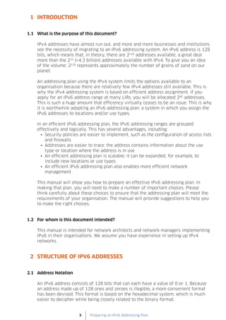 Preparing an IPv6 Addressing Planl | PDF