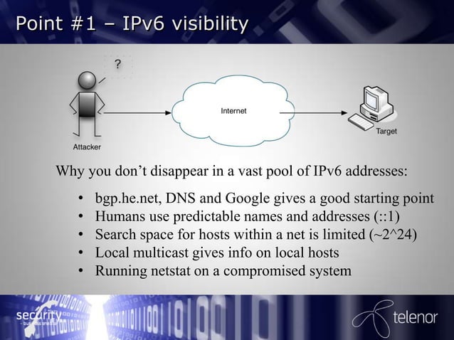 Henrik Strøm - IPv6 from the attacker's perspective | PPTX | Internet Safety | Parenting