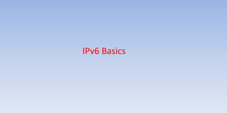 Fundamental of Internet Protocol version 6.pptx