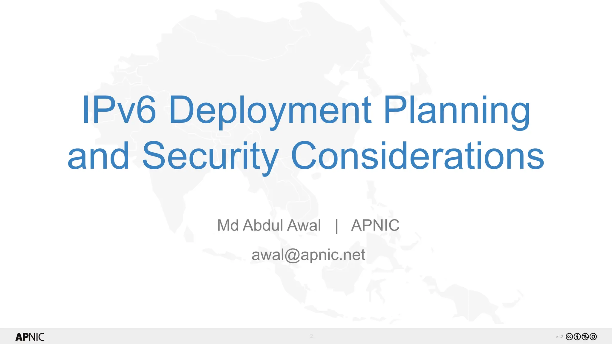 IDNIC OPM 2023: IPv6 deployment planning and security considerations | PPT