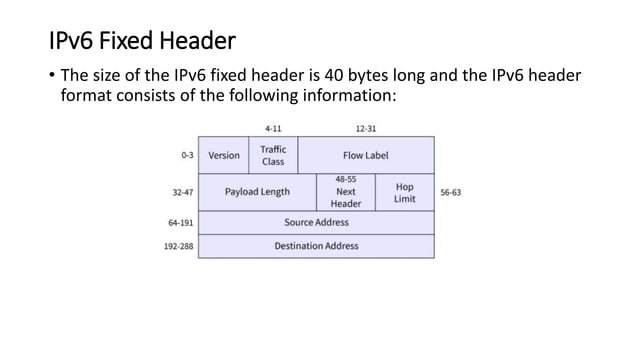 IPV6 Header format.pptx | Computer Networking | Computing