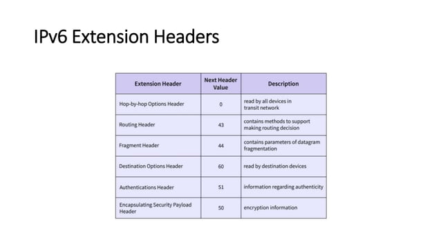 IPV6 Header format.pptx | Computer Networking | Computing