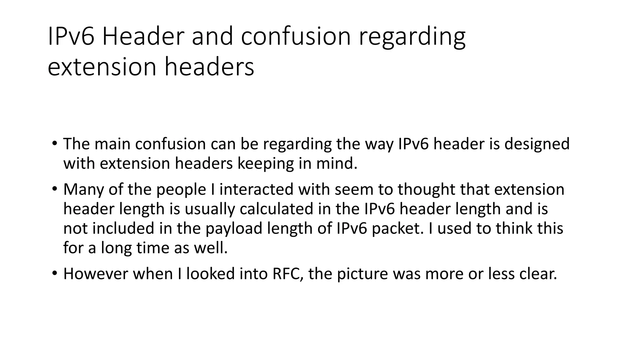 IPv6 headers, neighbor solicitation, router advt (Part 1) | PPT