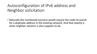 IPv6 headers, neighbor solicitation, router advt (Part 2) | PDF