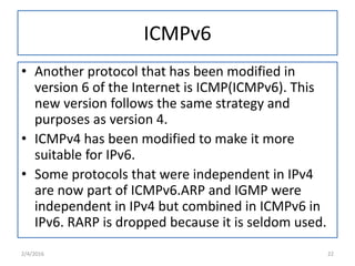 I pv6(internet protocol version 6) | PPTX