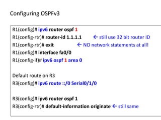 IPV6 IPv6 Routing Lab By Rob Hamm | PPTX | Computer Networking | Computing