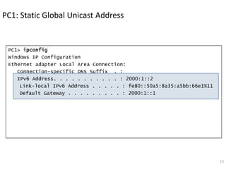 IPV6 IPv6 Routing Lab By Rob Hamm | PPTX | Computer Networking | Computing