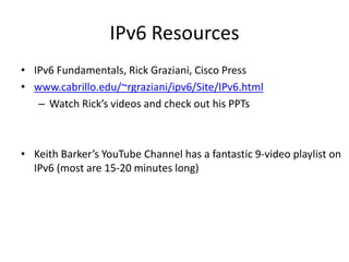 IPV6 IPv6 Routing Lab By Rob Hamm | PPTX | Computer Networking | Computing