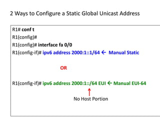 IPV6 IPv6 Routing Lab By Rob Hamm | PPTX | Computer Networking | Computing