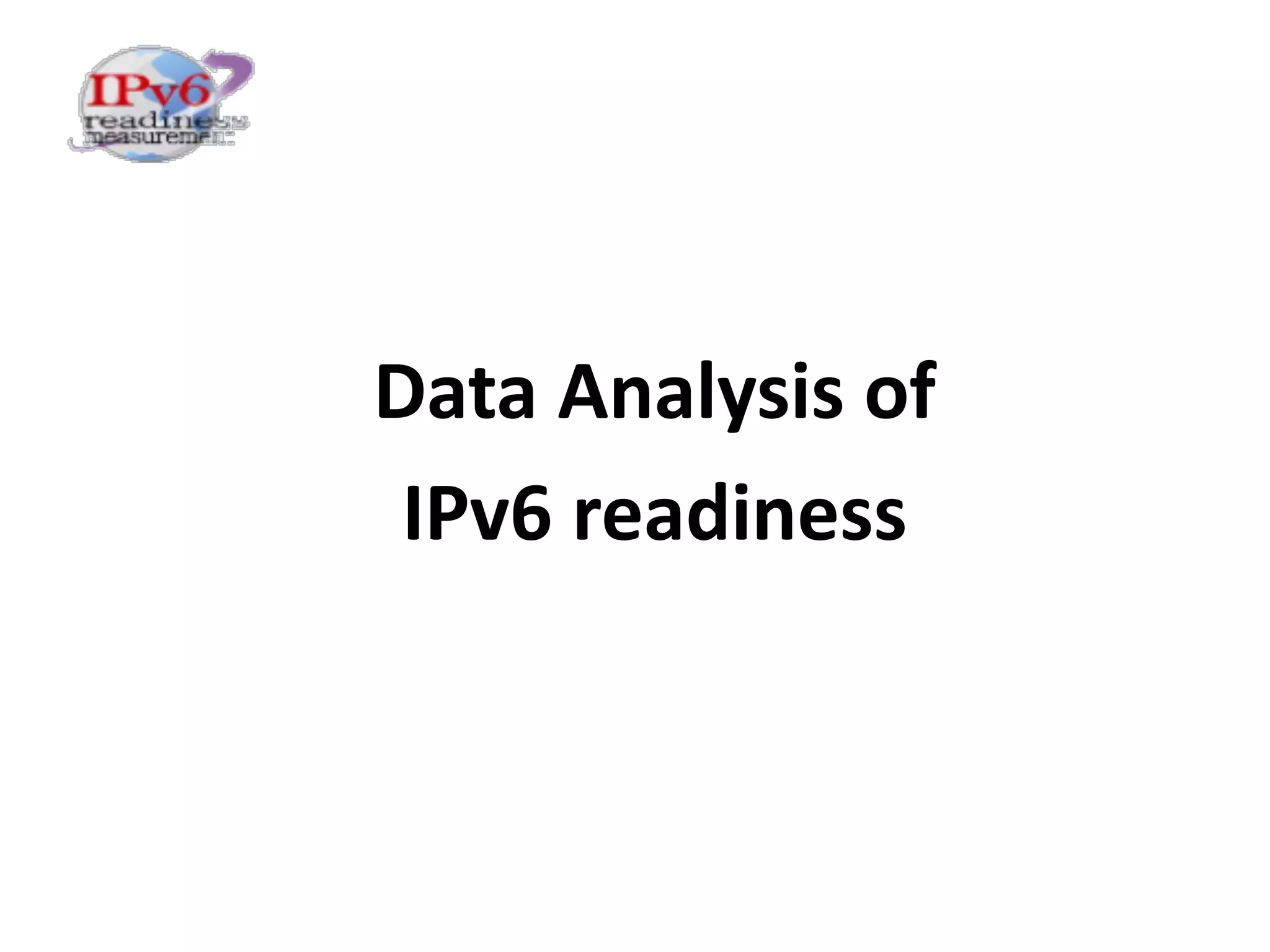 IPv6 Readiness Measurement BoF Report | PPT