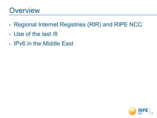 IPv6 Deployment in the Middle East - Amman, Jordan 2013 | PPT