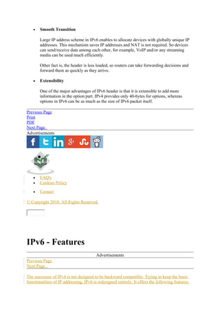 Ipv6 routing | PDF