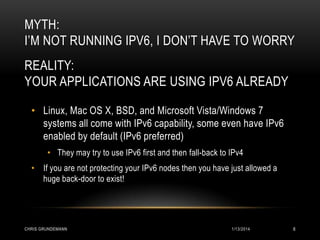 Security in an IPv6 World - Myth & Reality | PPT