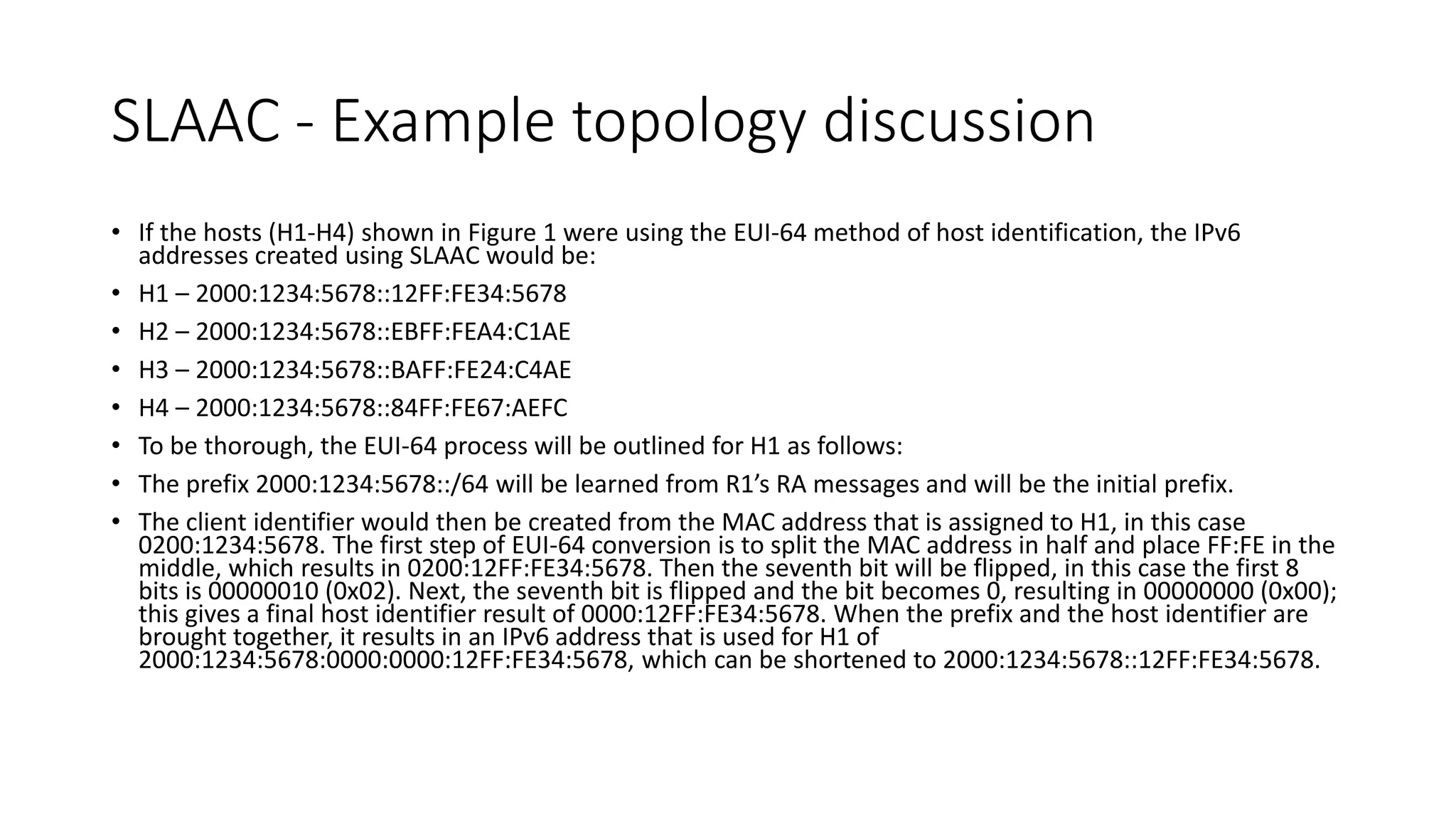 Ipv6 slaac concepts and configuration | PPT