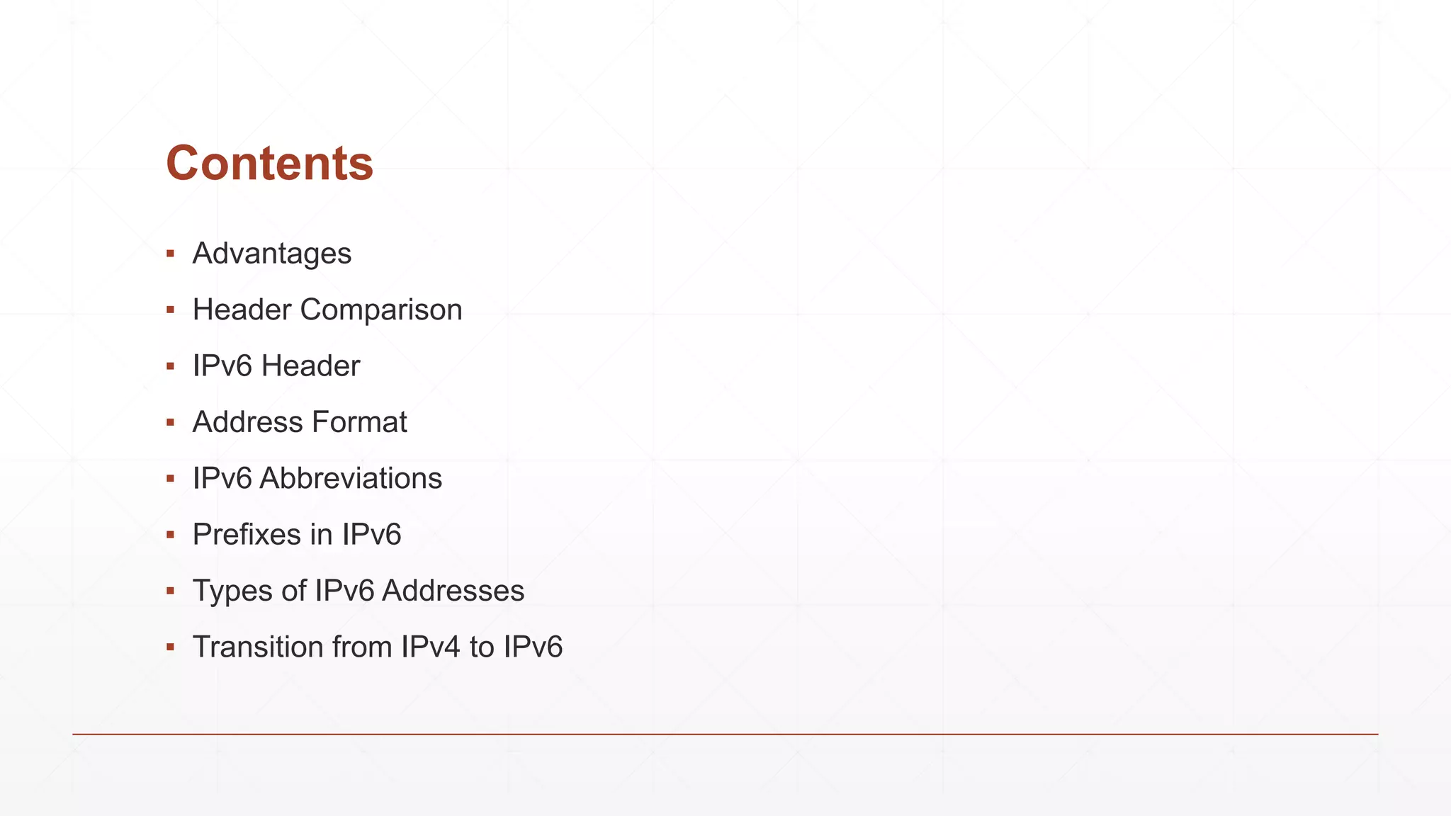 Internet Protocol v6 | PPTX | Computer Networking | Computing
