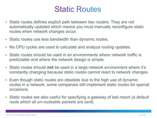IPv6 Static Routes | PPTX | Computer Networking | Computing