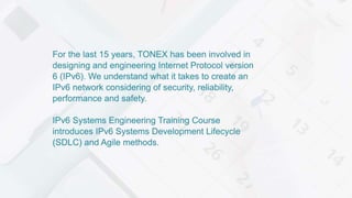 IPv6 Systems Engineering Training Course | PPT