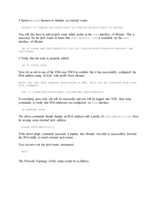 Ipv6 test plan for opnfv poc v2.2 spirent-vctlab | DOCX