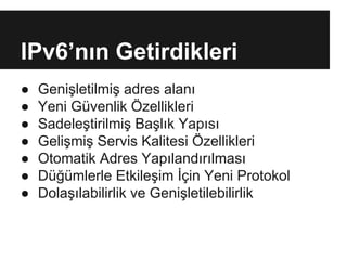 IPv6 ve Güvenlik | PPT