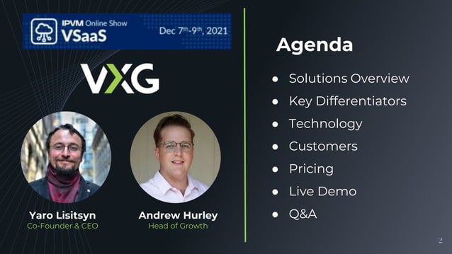 IPVM VSaaS Show VXG (Dec 2021).pptx