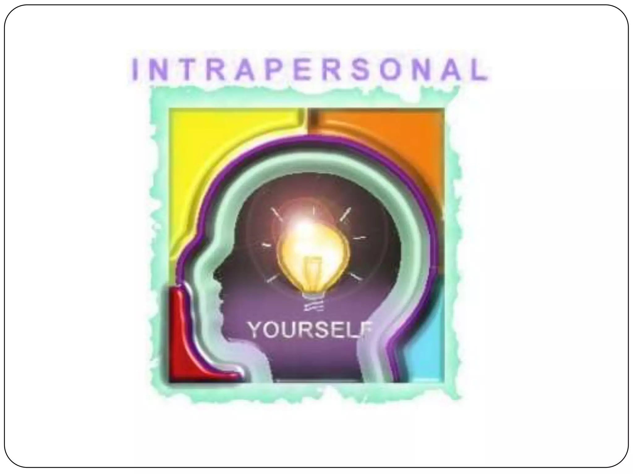 intra and inter personal relations | PPTX