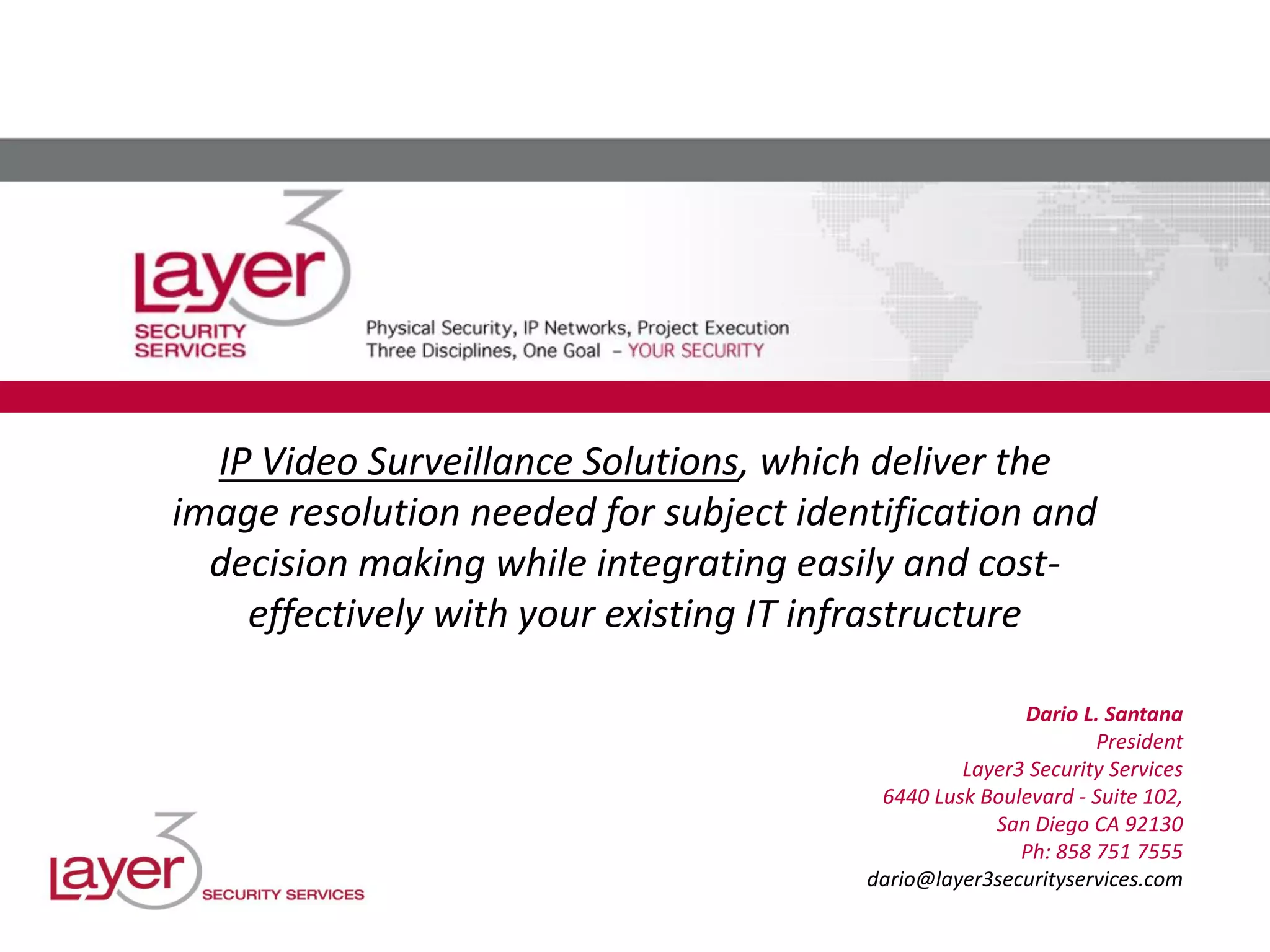 IPVS Solutions from Layer3 Security Services | PDF
