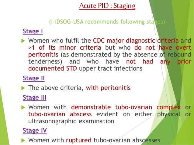 Pelvic inflammatory disease (pid)