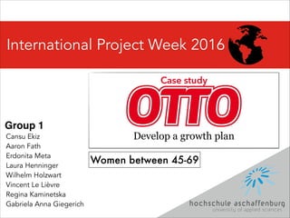 Direct & Interactive marketing - Otto case study " Develop a growth plan | PDF