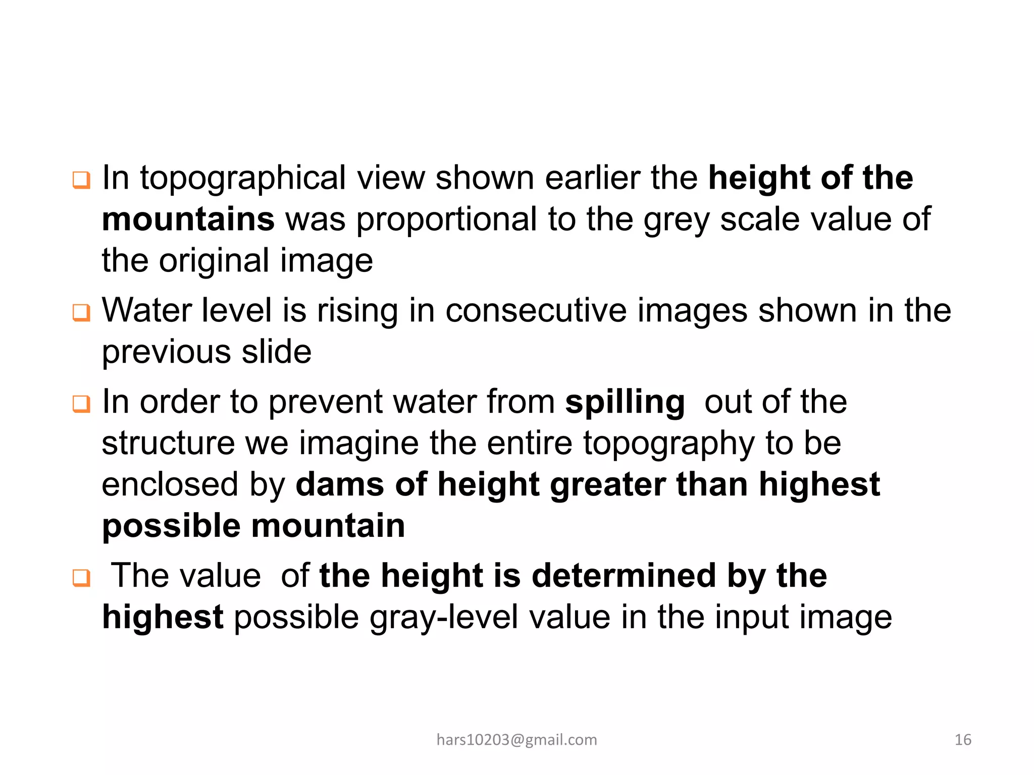 Watershed Segmentation Image Processing Ppt