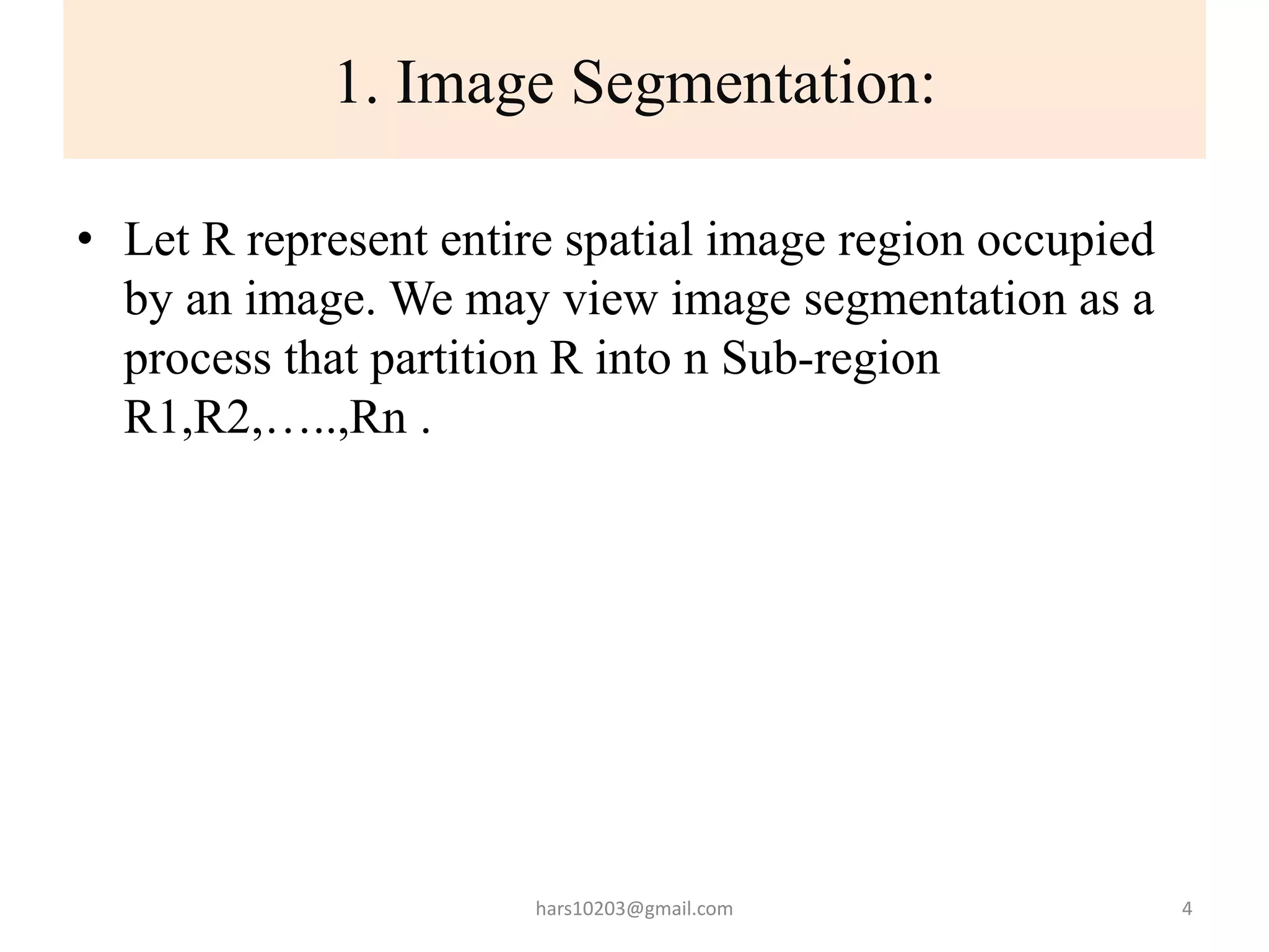 Watershed Segmentation Image Processing Ppt