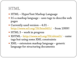 IPW HTML course | PPT