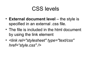 IPW 3rd Course - CSS | PPT