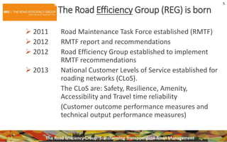 The Road Efficiency Group: Transforming Transportation Asset Management ...