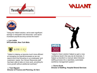 Valiant Overview | PPT