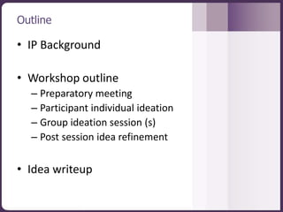 Ip workshop v2.1 | PPTX
