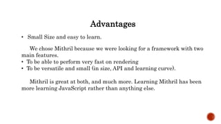 Introduction to Mithril JS | PPTX