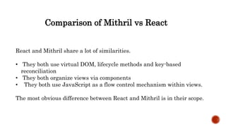 Introduction to Mithril JS | PPT