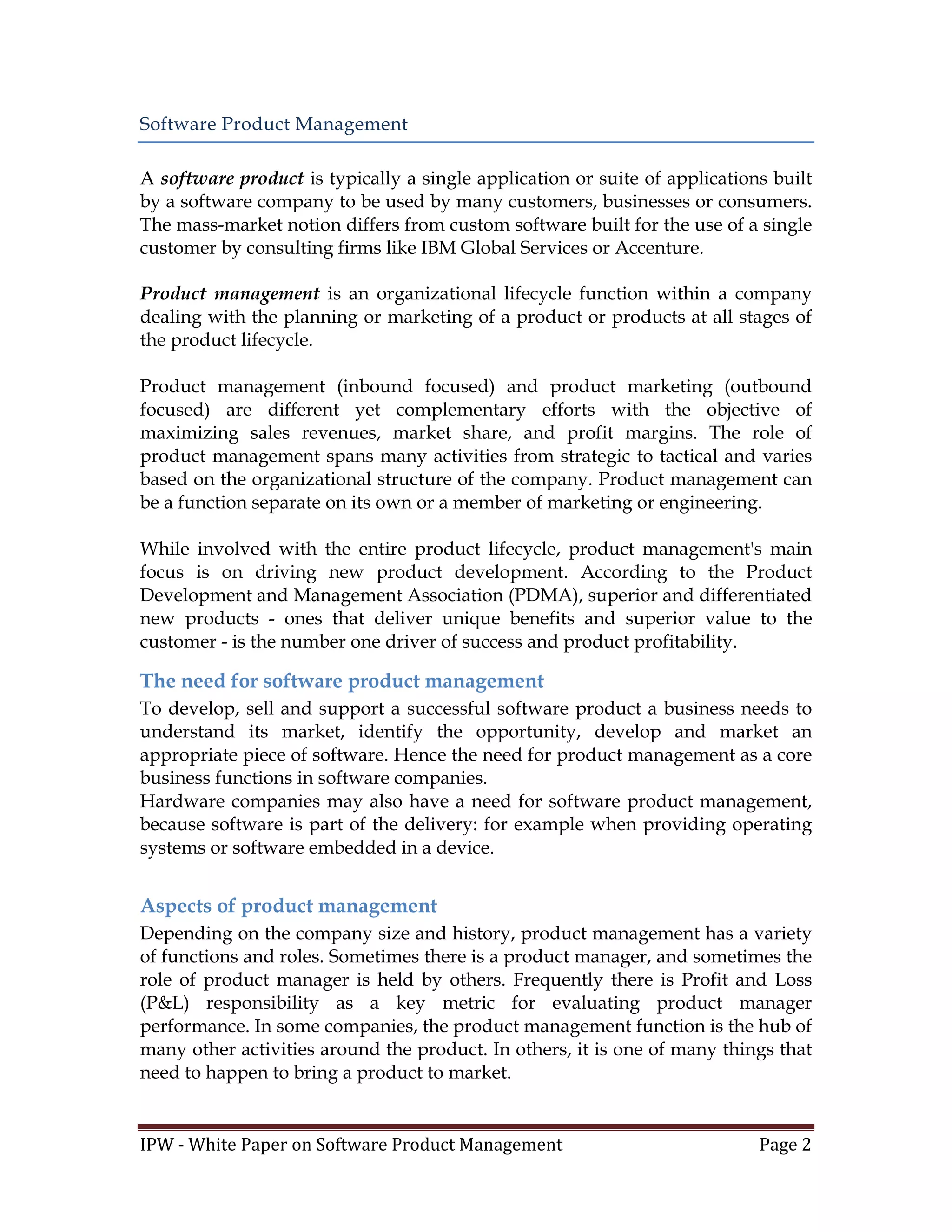 Software Product Management | PDF