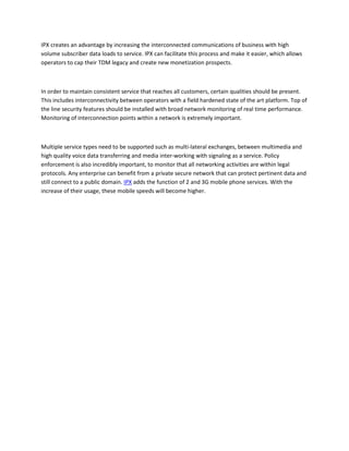 Ipx explained | DOCX