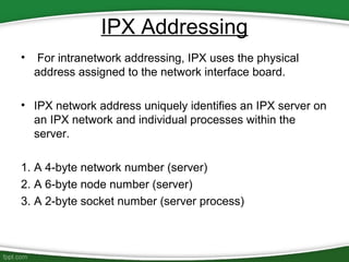 Ipx protocol slide share | PPT