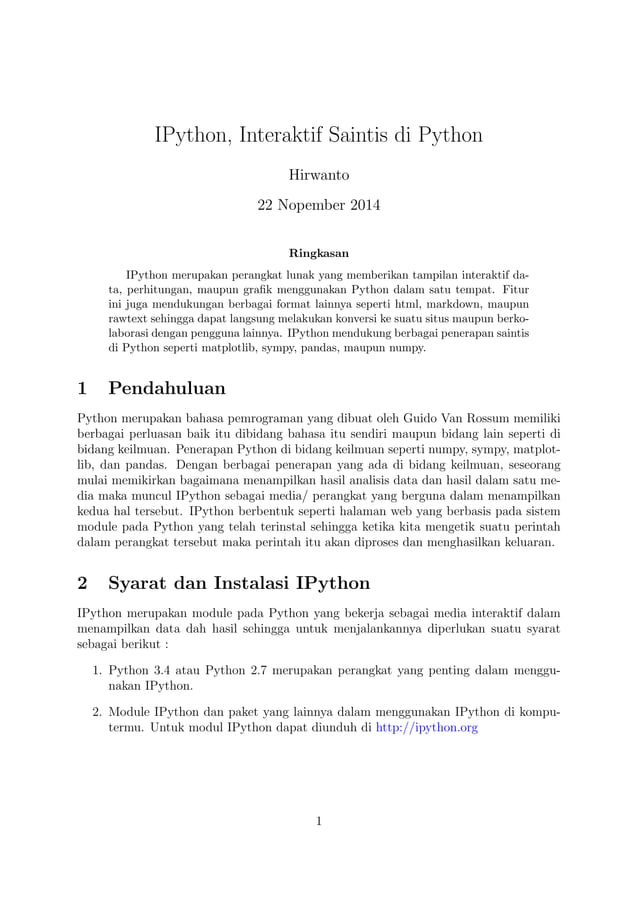 IPython | PDF