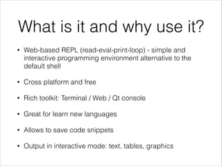 The magic of IPython Notebook | PPT