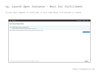 Cluster Computing for $0.27/hr using Amazon EC2 and IPython Notebook | PPT